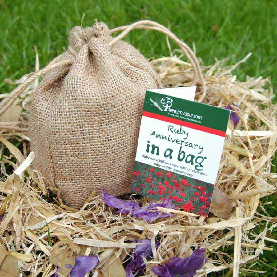 40th (Ruby) Wedding Anniversary Tree Gift Pack | Ruby Gift Ideas