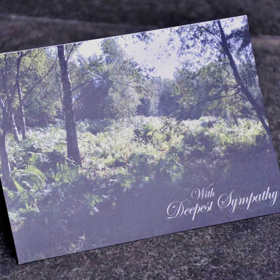 Deepest Sympathy Card | Personalised Sympathy Card